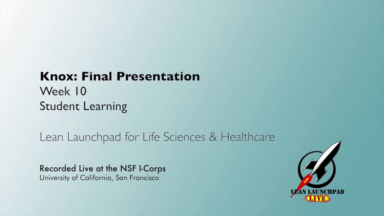 Knox: Final Presentation on Vimeo