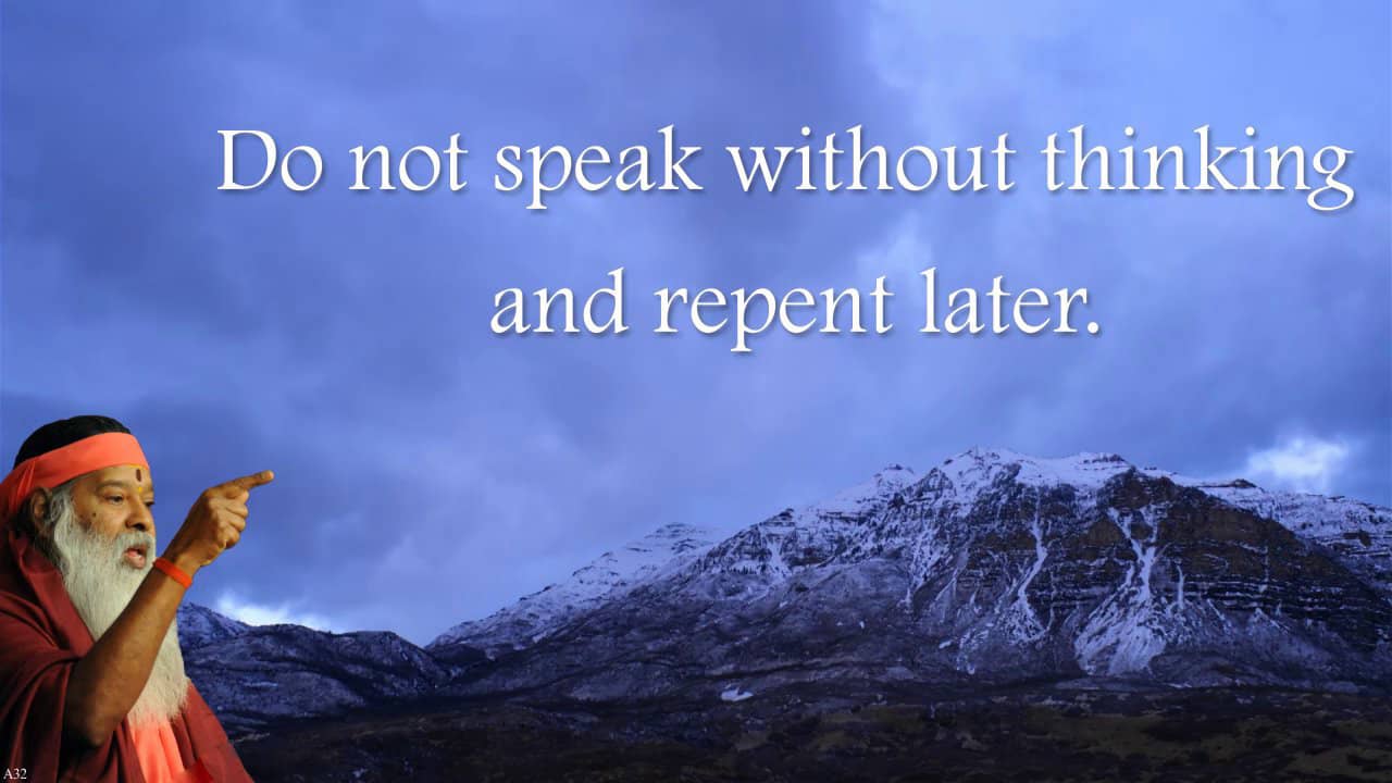 Do not speak without thinking (English) on Vimeo