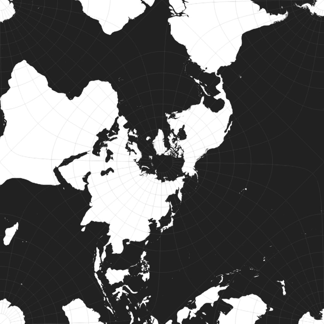 Peirce quincuncial map projection on Vimeo