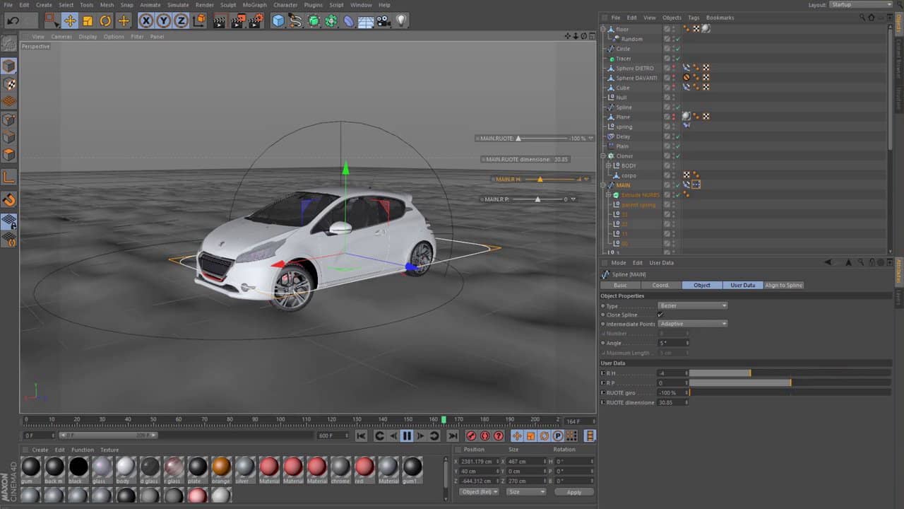 xpresso + mograph car rig in c4d FREE! on Vimeo