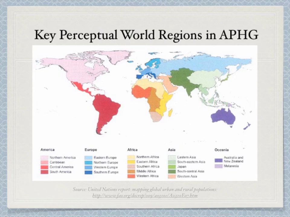 AP Human Geography: World Regions Overview 1: Introduction on Vimeo