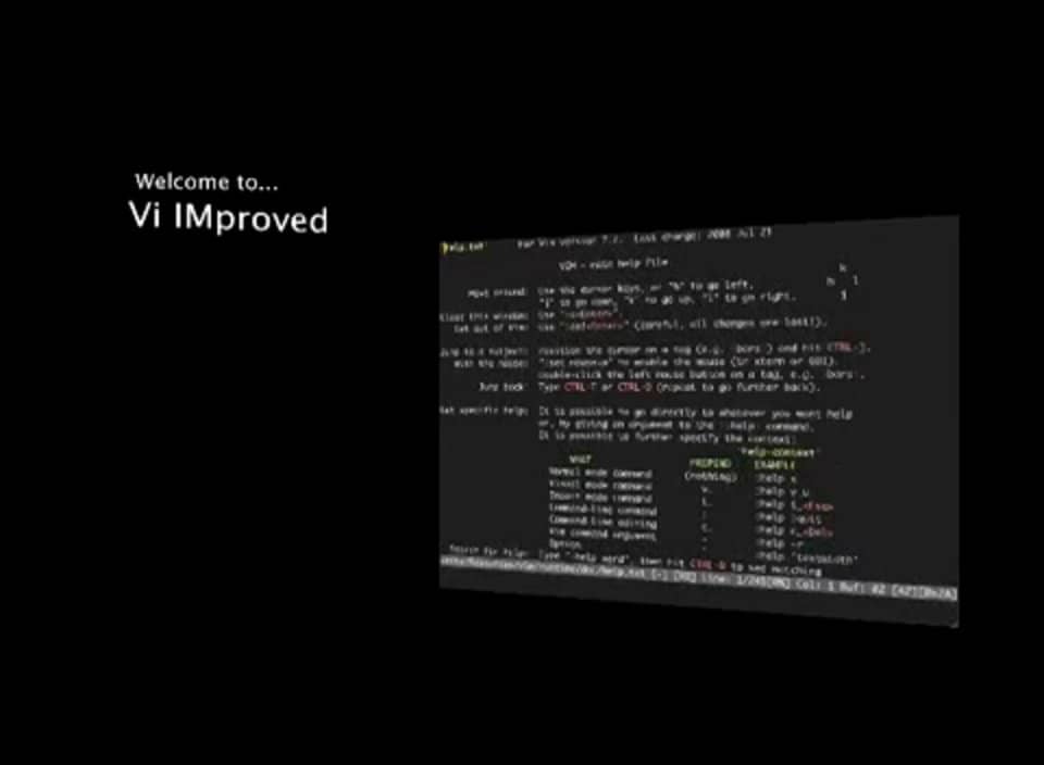 Welcome to Vim on Vimeo