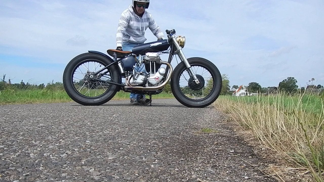 Matchless bobber 1954 - first ride on Vimeo