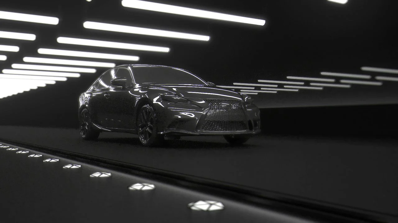 Lexus Reflection test with physical lights on Vimeo