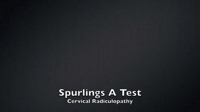 Cervical Axial Compression Test