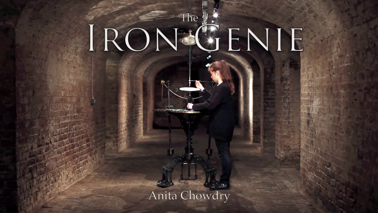 'The Iron Genie' - working Harmonograph in action