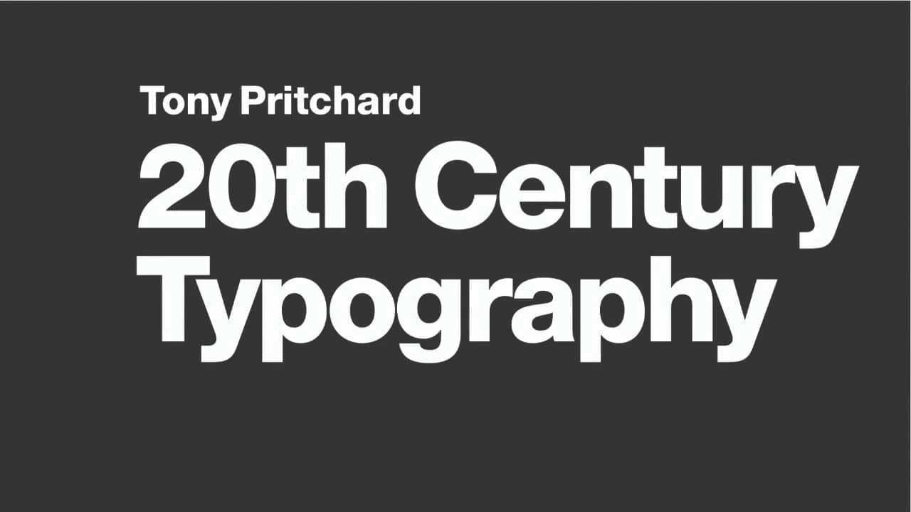 20th Century Typography on Vimeo