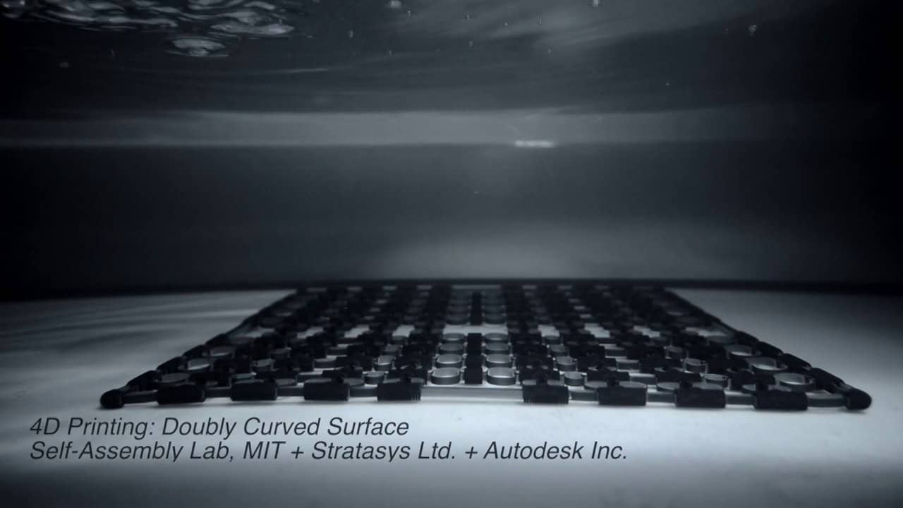 4D Printing: Doubly Curved Surface on Vimeo