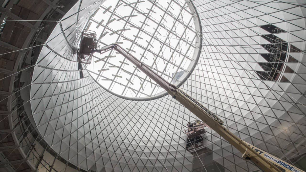 Sky Reflector-Net© installation at the Fulton Center on Vimeo