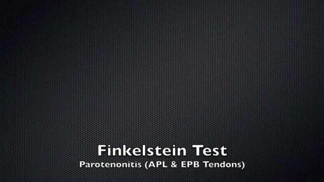 Finkelstein Test