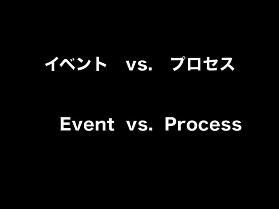 Event Vs. Process on Vimeo