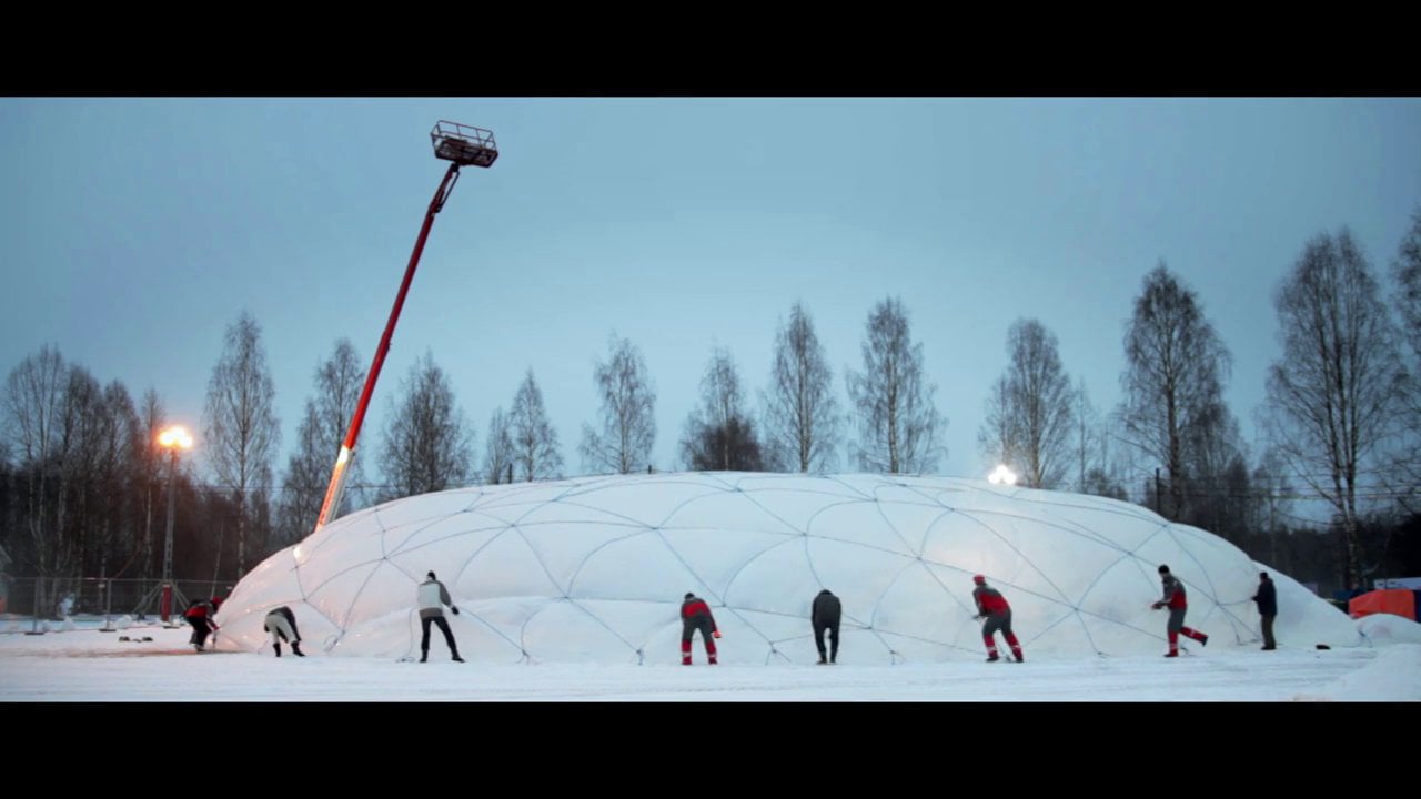 Building the Pykrete Dome; First impression on Vimeo