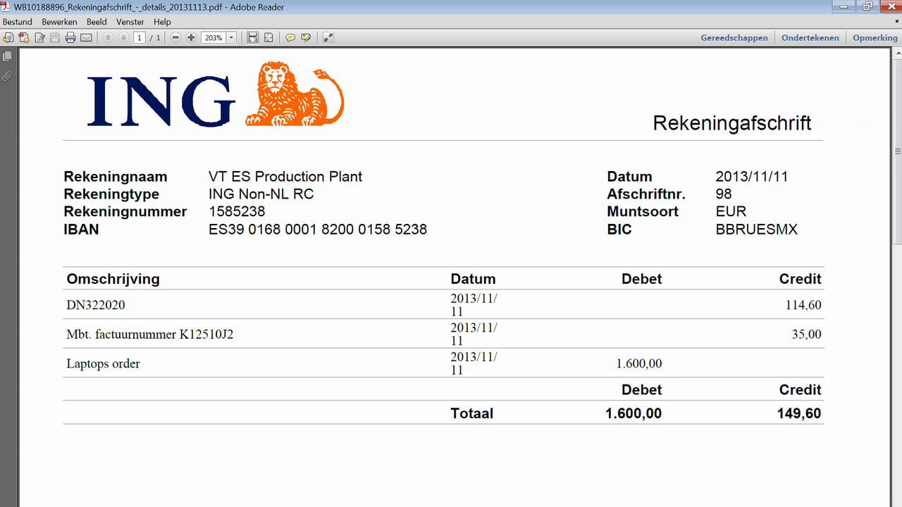 IBP-NL10 Rekeningafschrift printen en downloaden on Vimeo