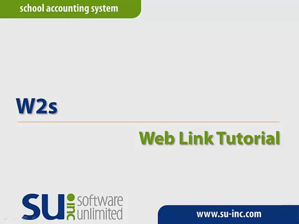 Training Tutorials - WL - W2s on Vimeo