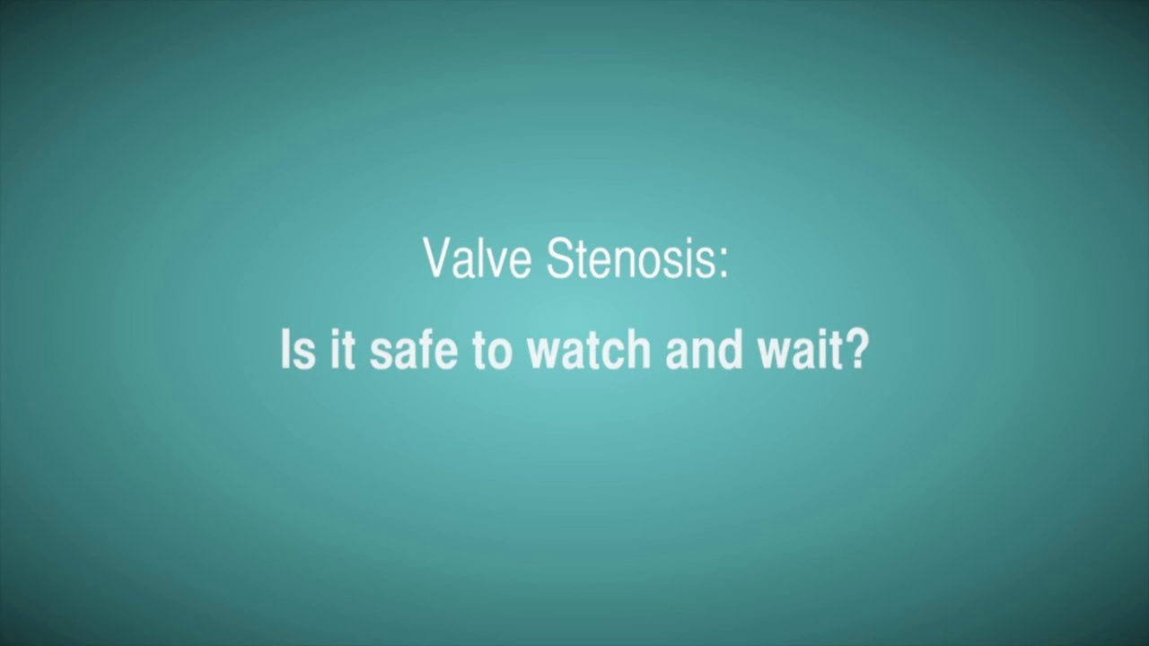 Robert Bonow M.D. Discusses the Safety of Watching and Waiting with ...
