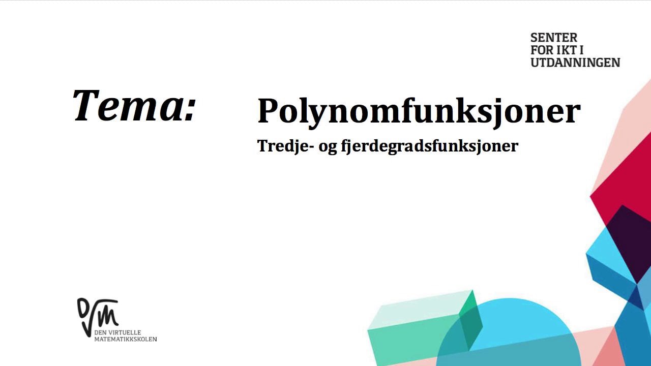 Polynomfunksjoner on Vimeo