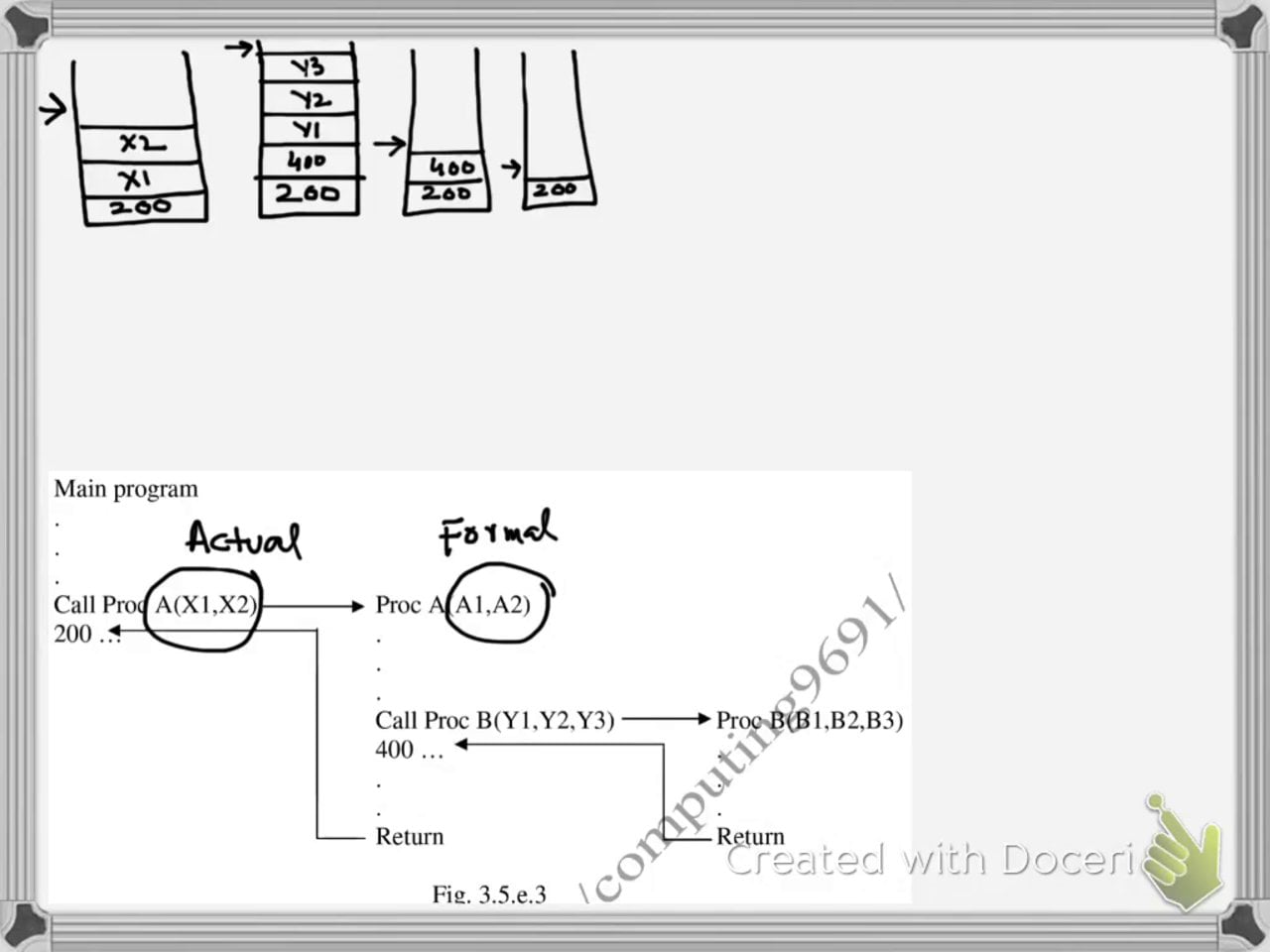 Parameter passing between subroutines using STACK. on Vimeo