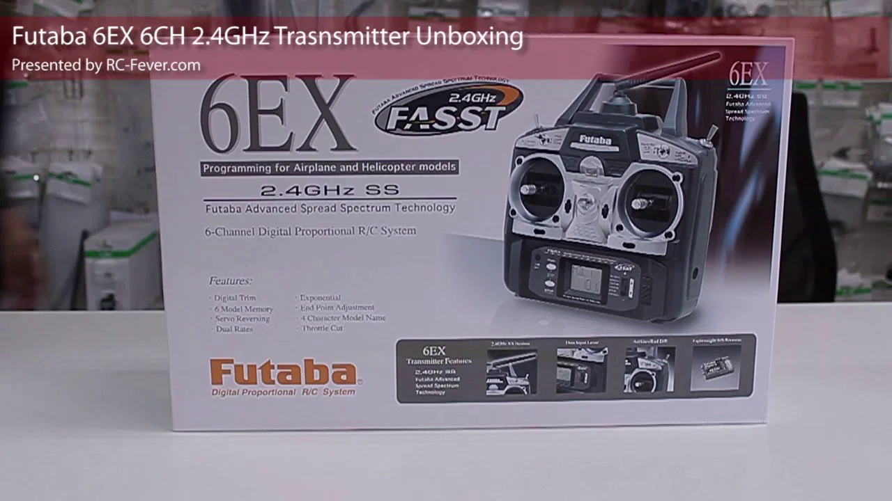 Futaba 6EX 2.4GHz Transmitter Unboxing @RC-Fever.com on Vimeo