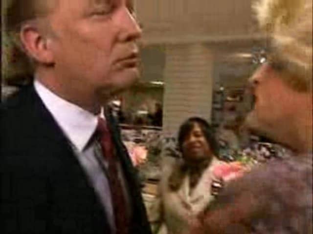 Rudy Giuliani (in drag) smooched by Donald Trump on Vimeo