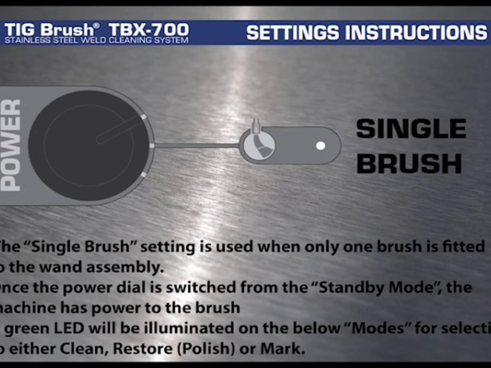 TBE/X-700 TIG Brush Training Video on Vimeo
