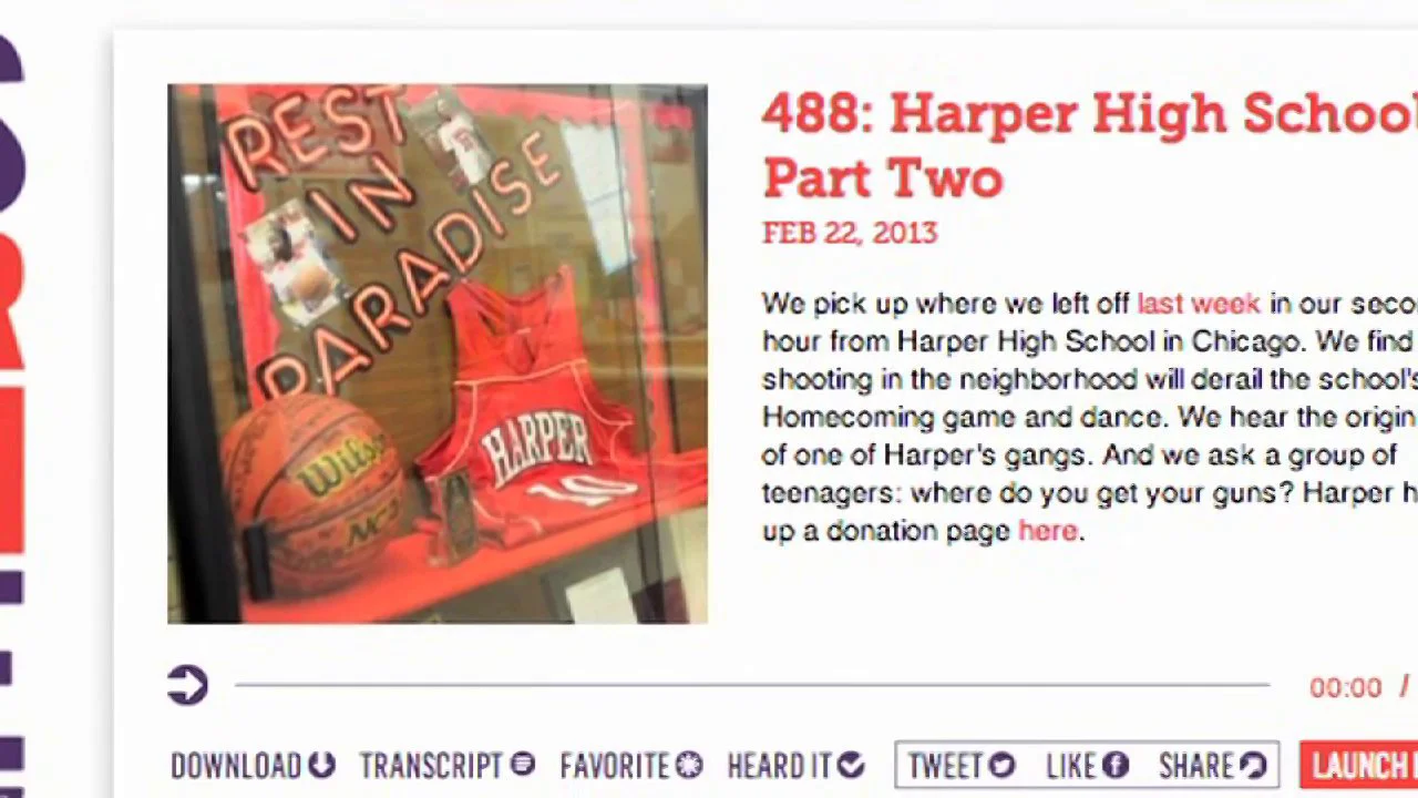 "This American Life: “Harper High School Parts 1 and 2”, WBEZ Chicago ...