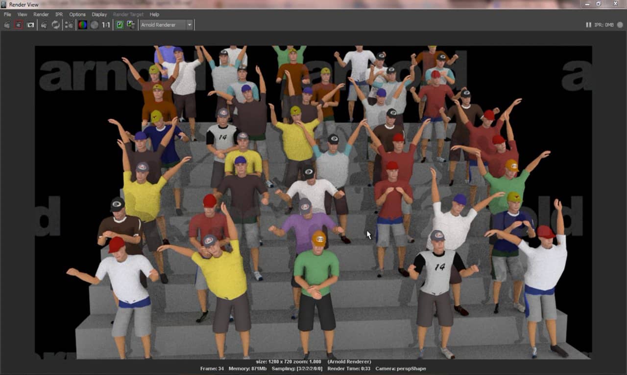 Miarmy Crowd Simulation - Arena Crowd : Part 02 on Vimeo