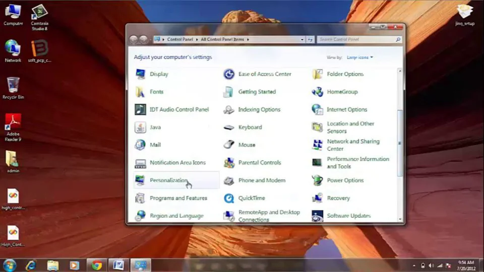 Windows 7 High Contrast Settings on Vimeo