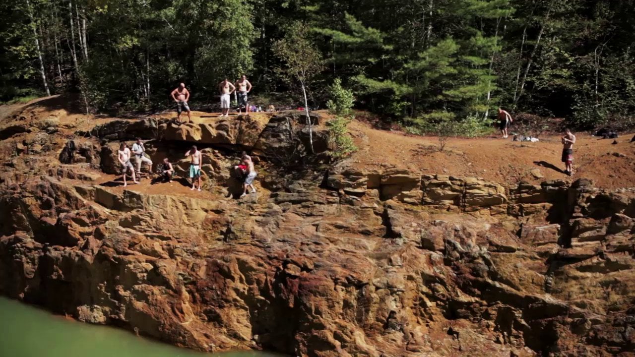 Copper Mine Cliff Jumping on Vimeo