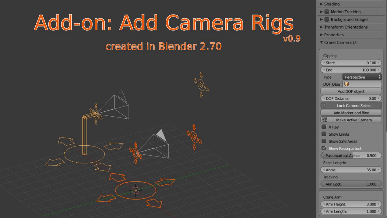 Blender Add-on: Add Camera Rigs on Vimeo