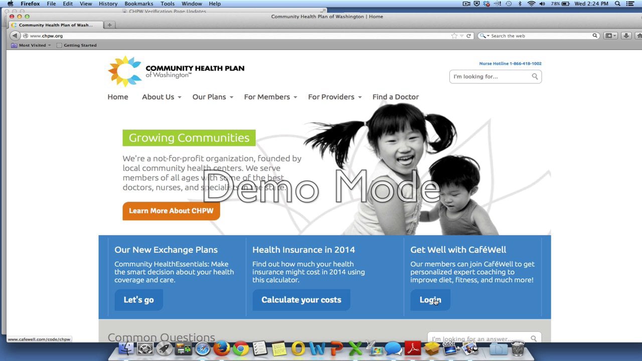 CHPW CafeWell Demo on Vimeo