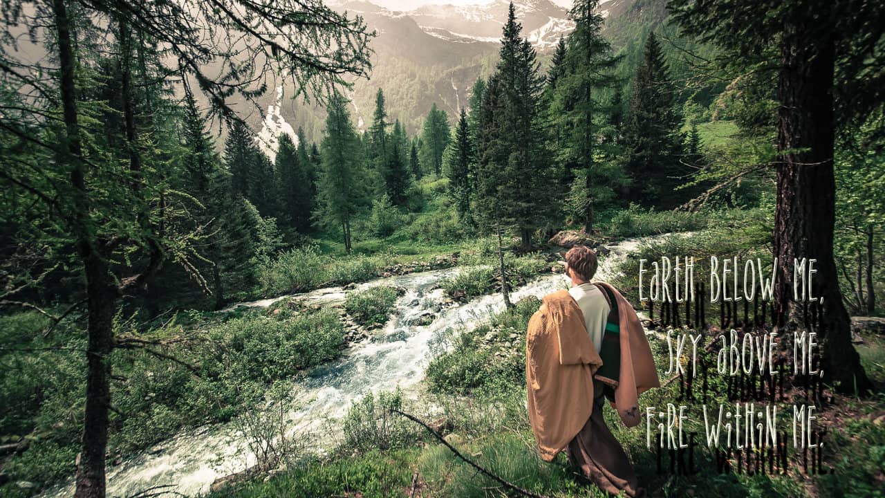 Earth below me, sky above me, fire within me. on Vimeo