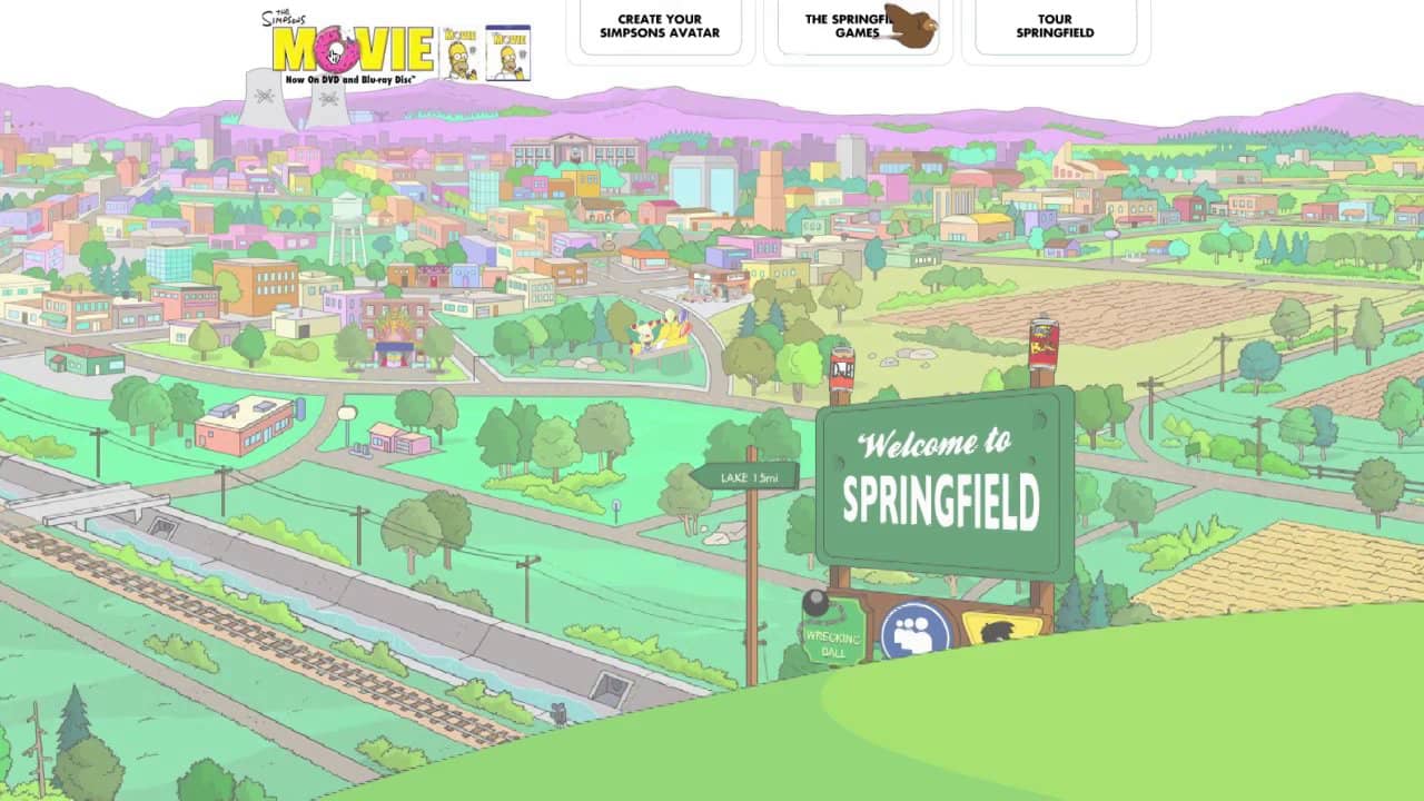 THE SIMPSONS MOVIE - WEBSITE on Vimeo