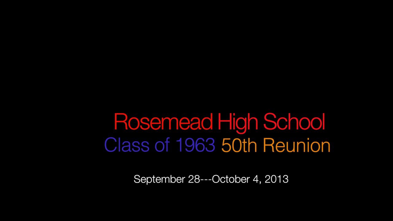 Rosemead High School--50th Reunion on Vimeo