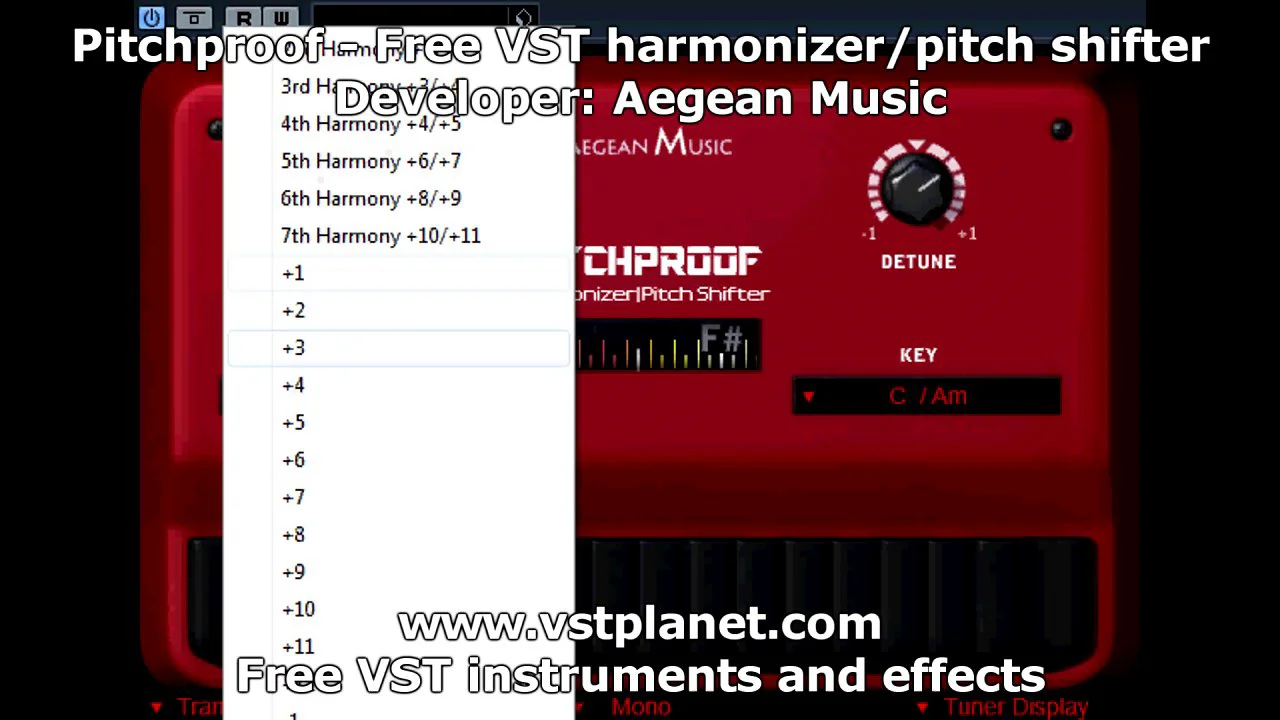 Pitchproof - Free VST plugin harmonizer / pitch shifter - vstplanet.com ...