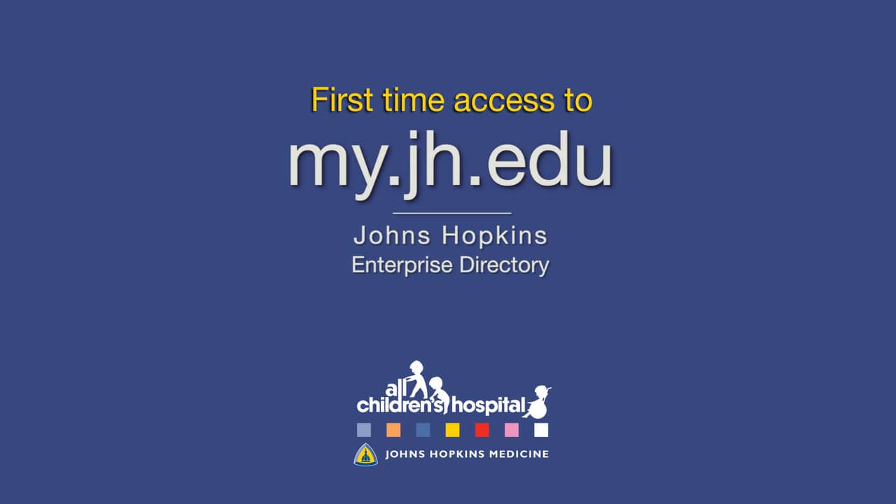 JHED-ID Tutorial on Vimeo