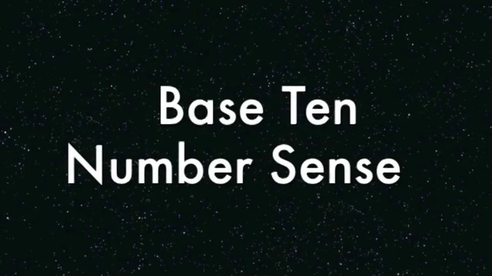 Building Number Sense with Base Ten Blocks on Vimeo
