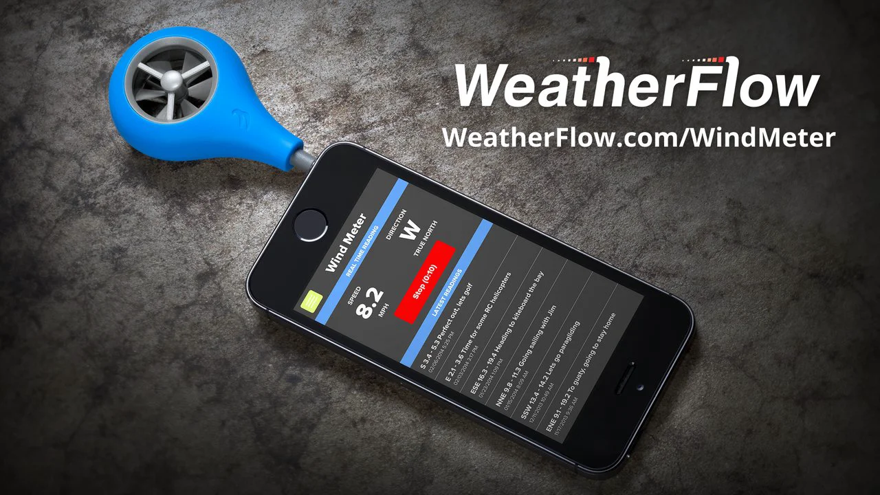 WeatherFlow Wind Meter - an anemometer that fits in your pocket