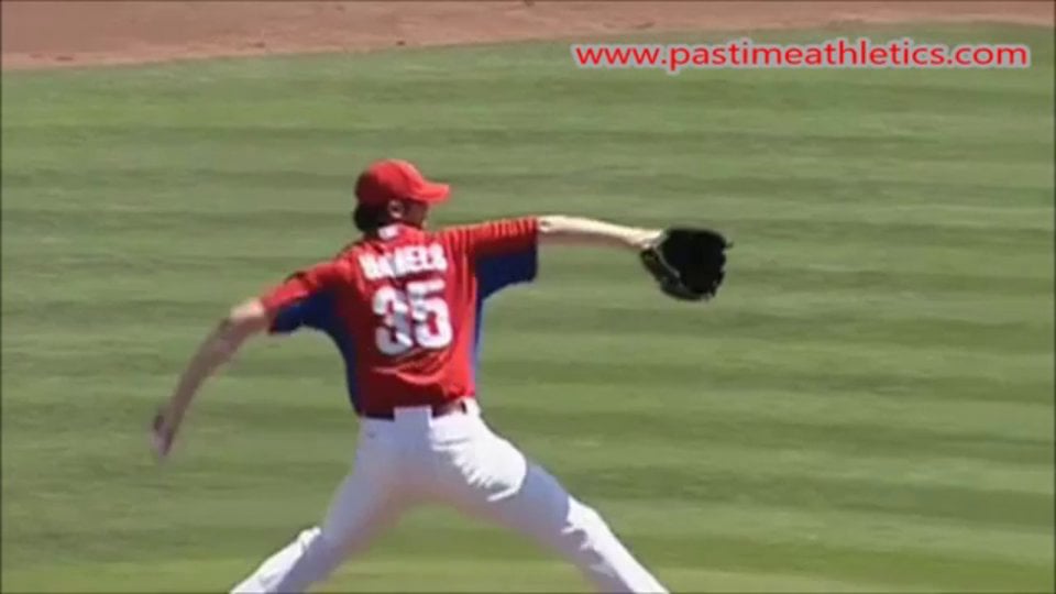 Cole Hamels Slow Motion Baseball Pitching Mechanics - Phillies Pitcher ...