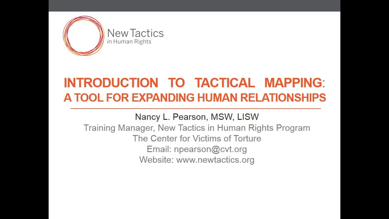 Introduction to Tactical Mapping on Vimeo