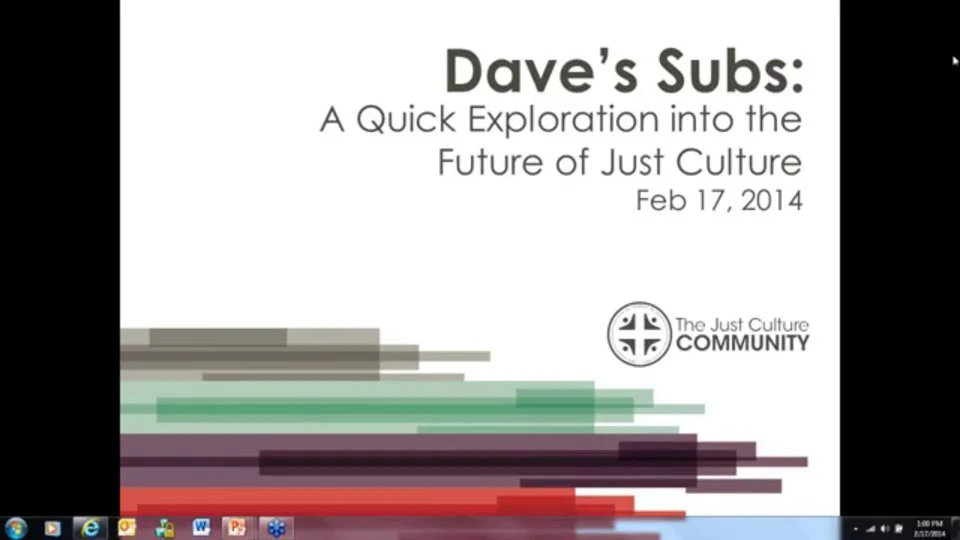 David Marx Just Culture Algorithm