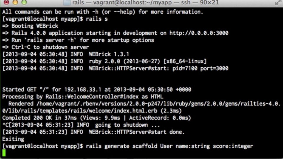 #04 Scaffoldを使ってみよう | 【旧版】Ruby on Rails 4入門 - プログラミングならドットインストール