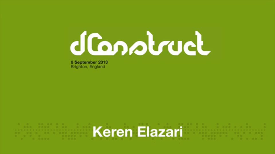 dConstruct 2013: Keren Elazari — The Heroes and Anti-heroes of the Information Age on Vimeo