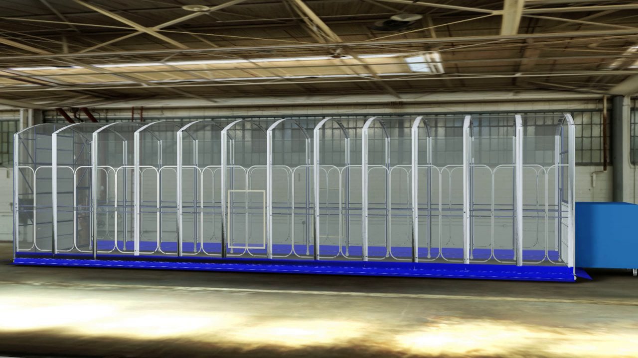 Virtual 3D Models - DUROAIR-DCB-1616-59 Retractable Paint Booth on Vimeo
