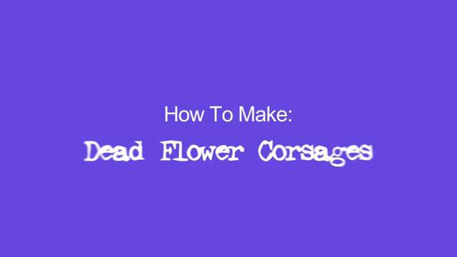 How to make a dead corsage for a Zombie Prom on Vimeo