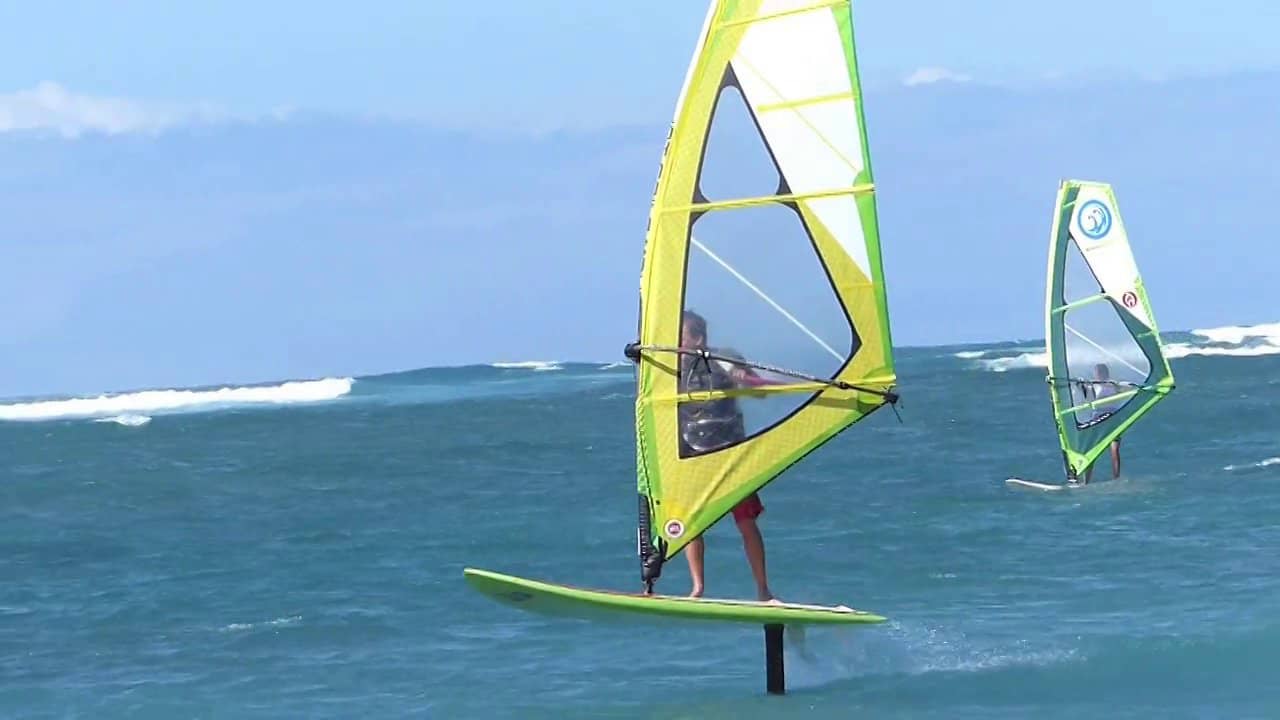 Foil windsurfing on 3.7m KS3 sail. on Vimeo