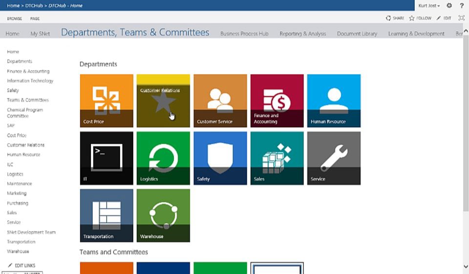 Intranet Training - SharePoint 2013 - Create New Team on Vimeo