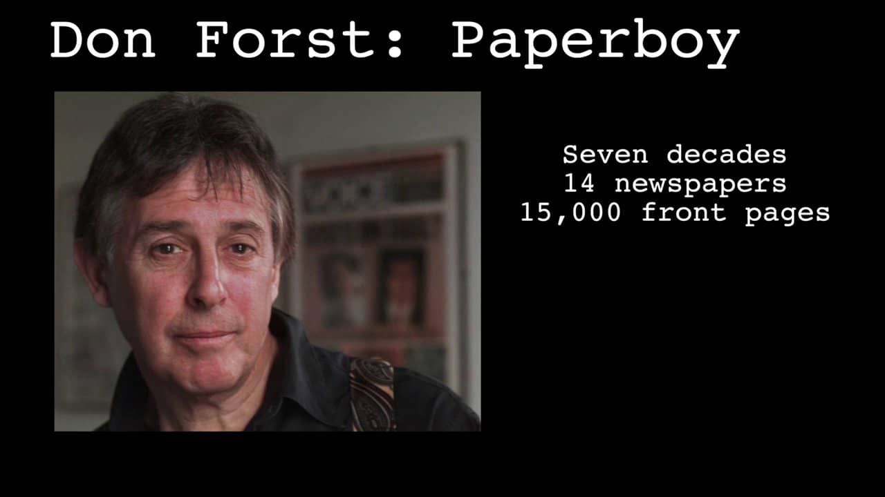 Don Forst: Paperboy on Vimeo