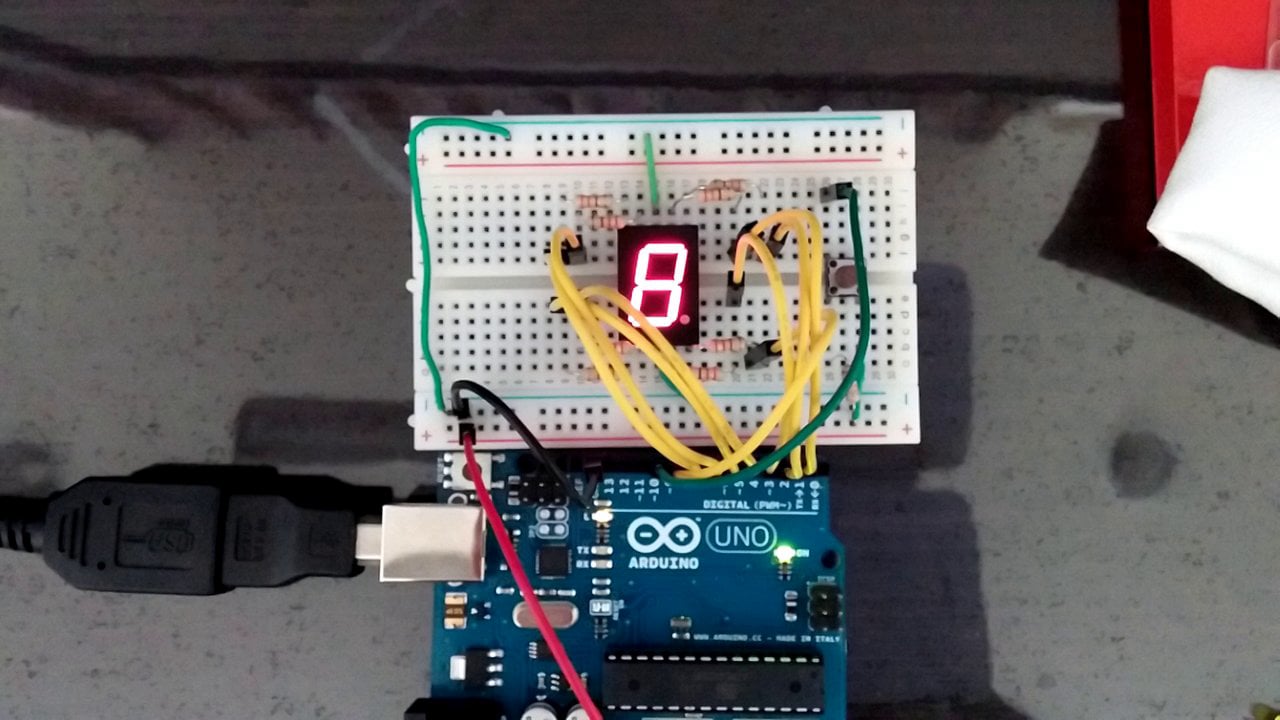 Arduino Slot Machine(7-seg display random countdown) on Vimeo