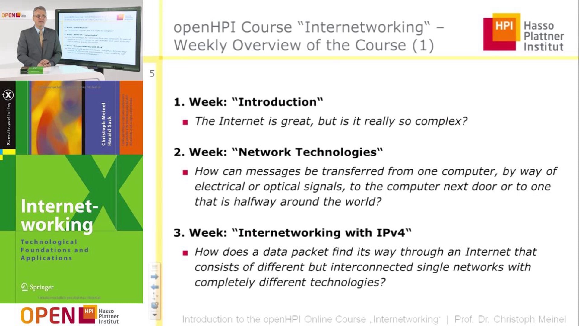 1.0 Course Overview | Internetworking with TCP/IP | openHPI