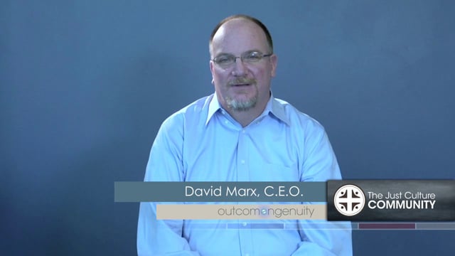 David Marx Just Culture Algorithm